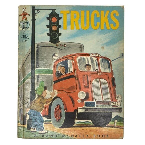 Toys | Vintage Childrens Rand Mcnally Elf Book Trucks Ec Reichert ...